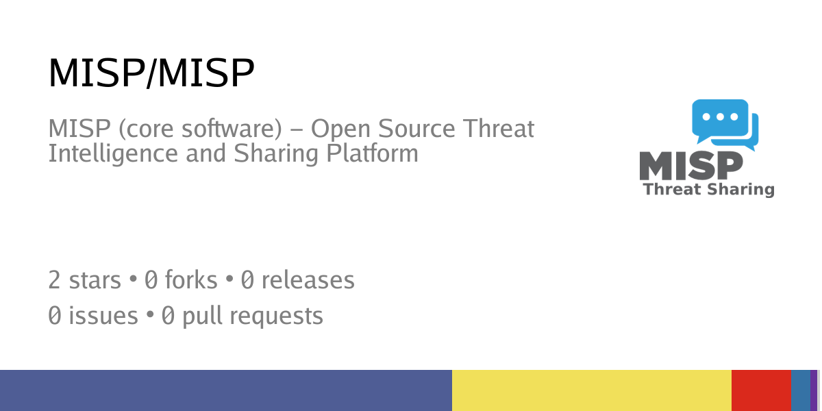 MISP/MISP: MISP (core software) - Open Source Threat Intelligence and Sharing Platform - CIRCL ...